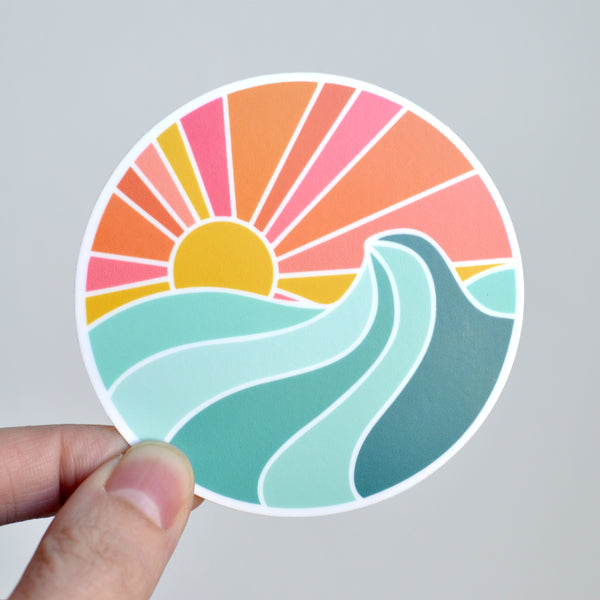 Ocean Sunset Sticker – Row House 14